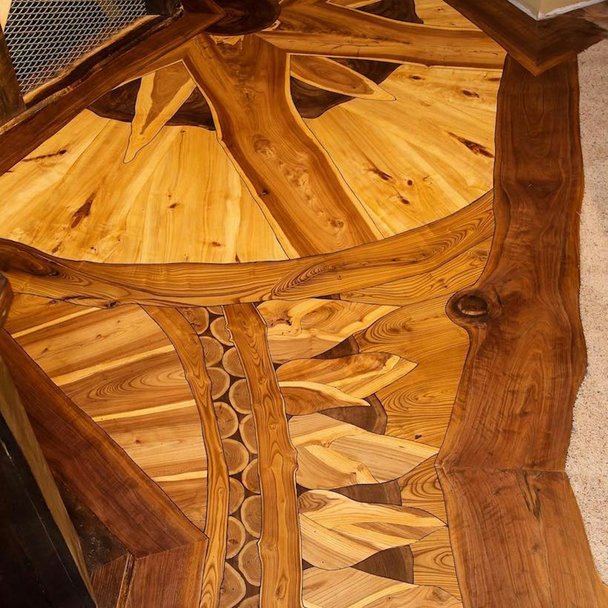 Wood Floor of the Week: Tom Ourada's Own Elaborate Hallway | Wood Floor ...