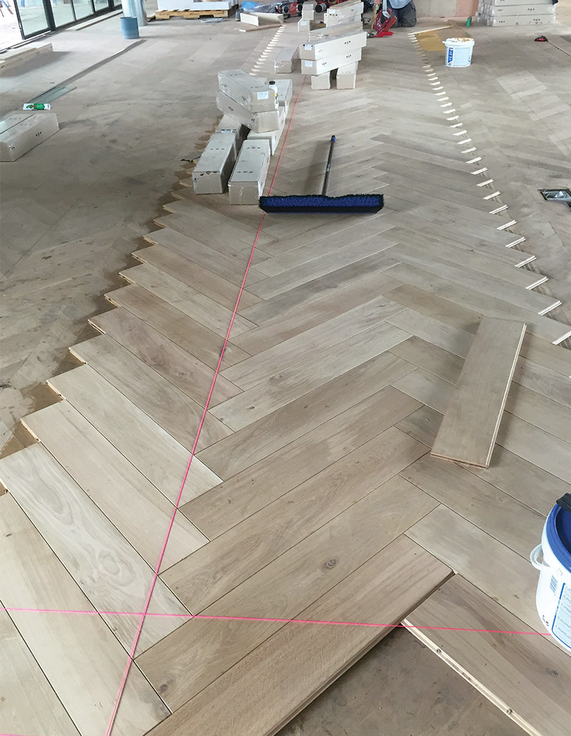 How We Did This Floor: From a Simple Chevron to Stunning Custom-Fit ...