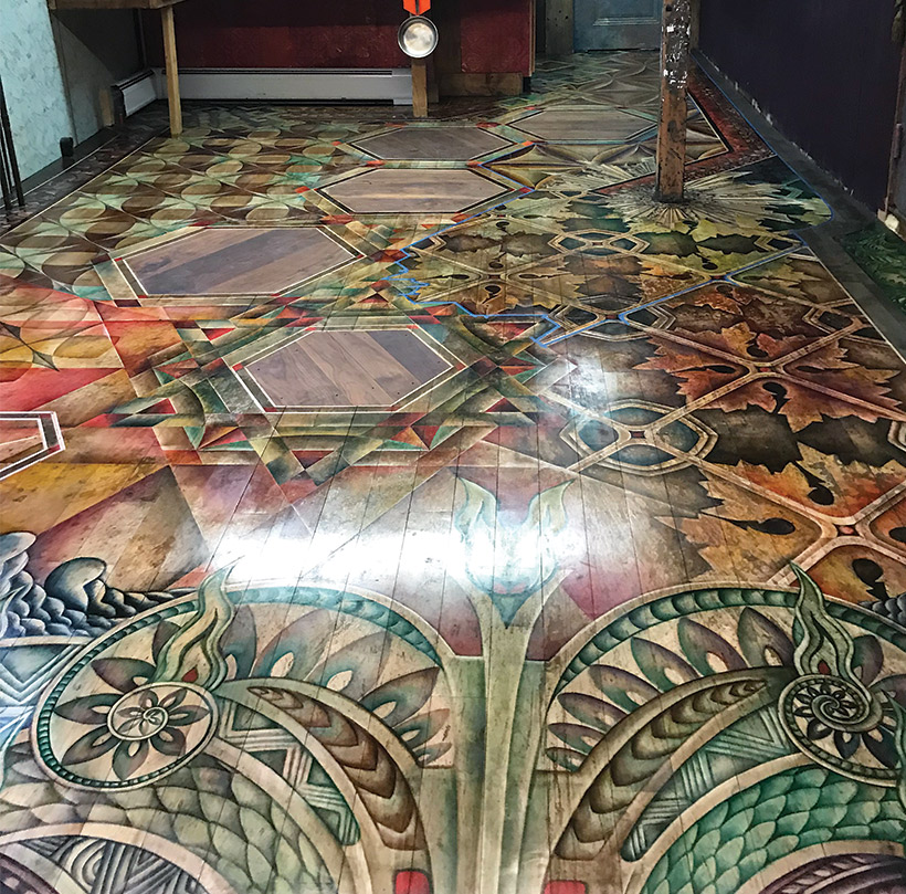 A Wood Floor to Dye For | Wood Floor Business