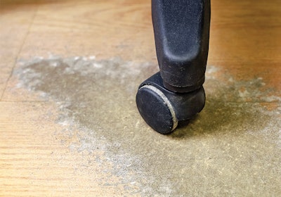 worn laminate flooring