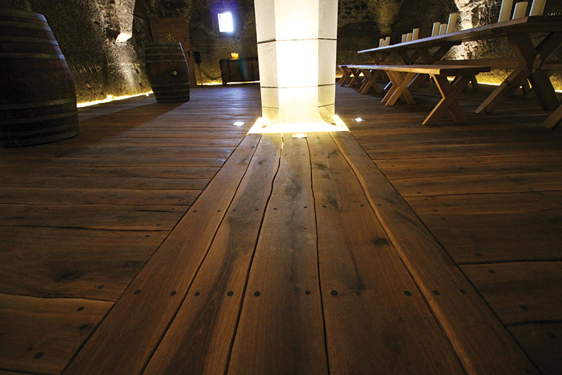 14th-Century German Castle Rocks a Live-Edge Oak Floor | Wood Floor ...