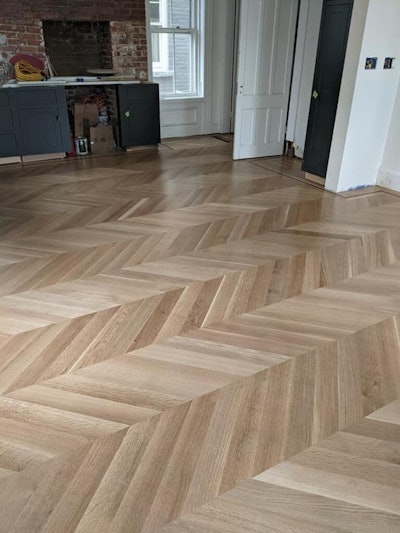 See Chevron Wood Floor Installations from Around the World | Wood Floor ...
