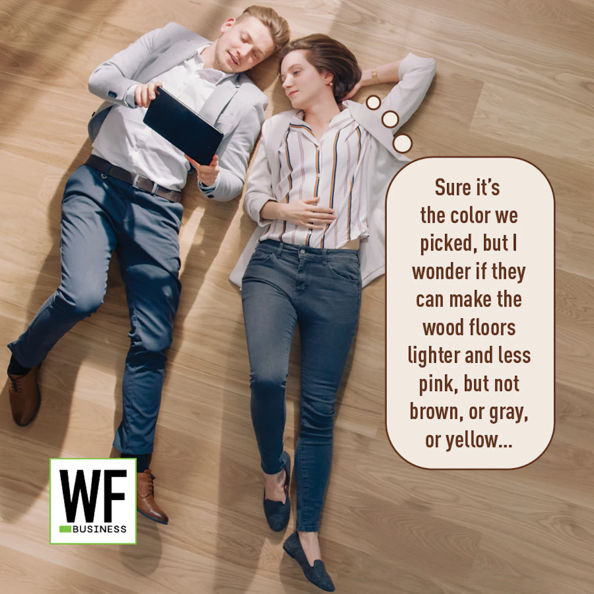 Funniest Caption For ‘Hardwood Floor Couple’ Chosen By Readers | Wood ...