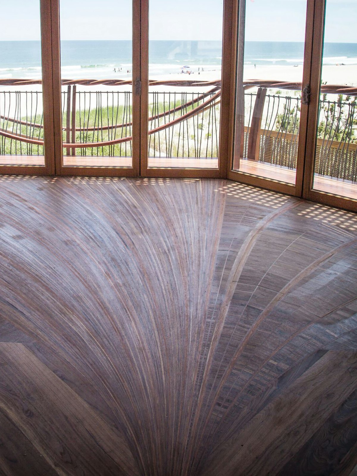 Seashell-Inspired Wood Floor a Springboard to the Surf | Wood Floor ...