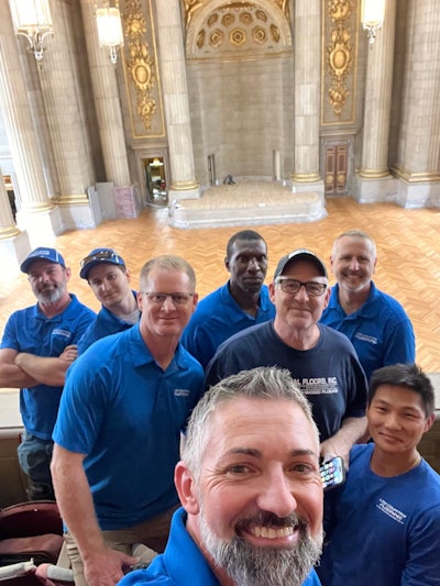 How We Did This Floor: A Huge Chevron Floor in a Historic Government ...