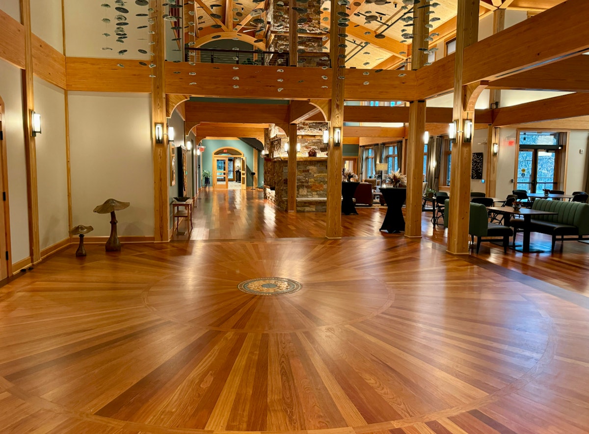 Creating a Sunburst Medallion Floor in Wisconsin | Wood Floor Business