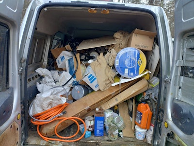 messy van