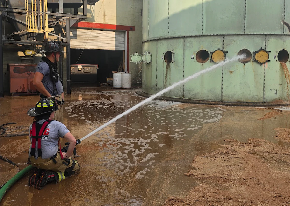 Firefighters Battle Somerset Hardwood Flooring Silo Fire for Five Hours ...